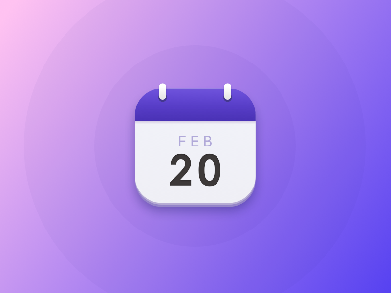 Calendar Icon by Evgenia Kornienko 🇺🇦 on Dribbble