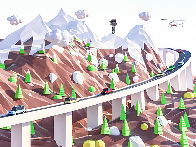 Mountain Road by Nermin Muminovic on Dribbble