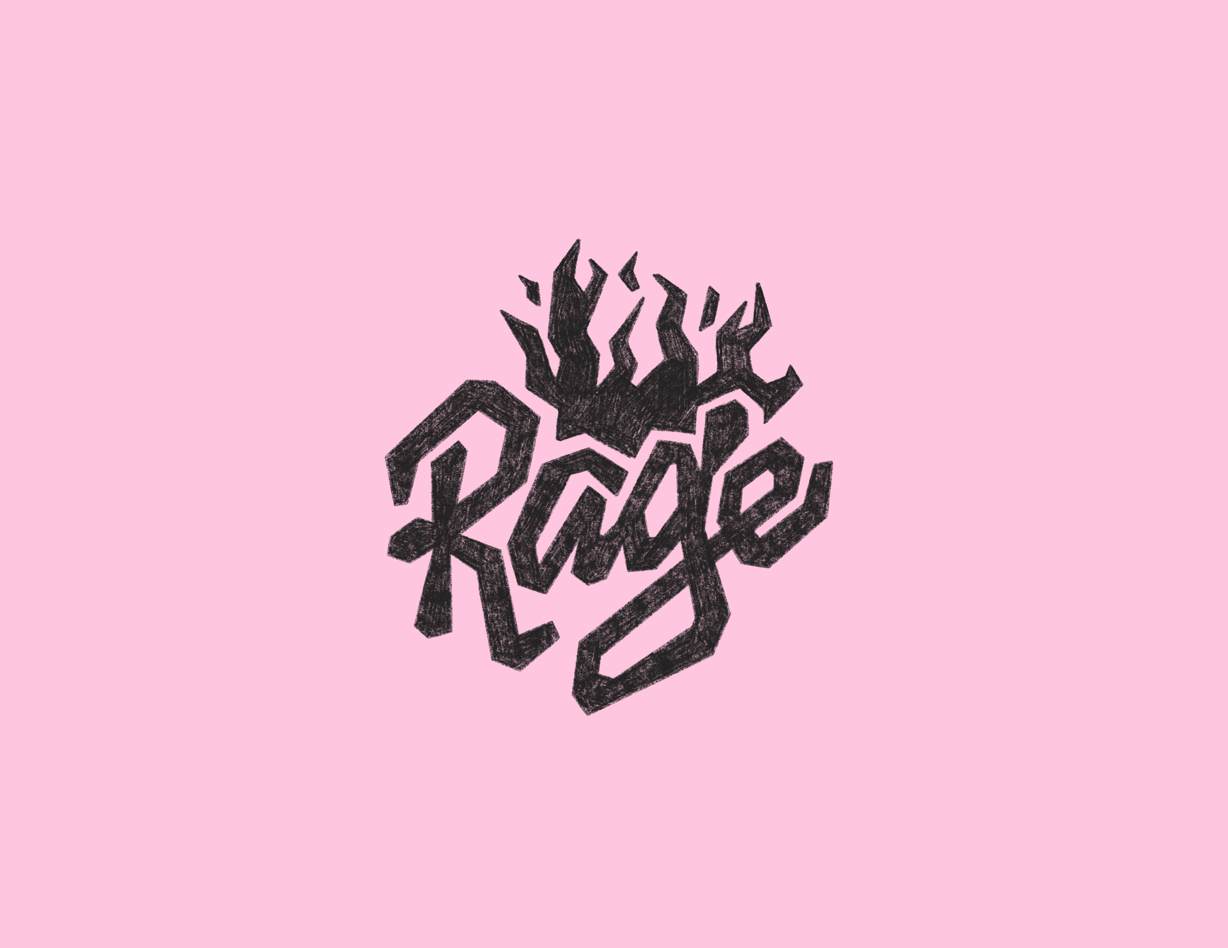 Rage Lettering by Paulina Papke | Hoya Creative on Dribbble