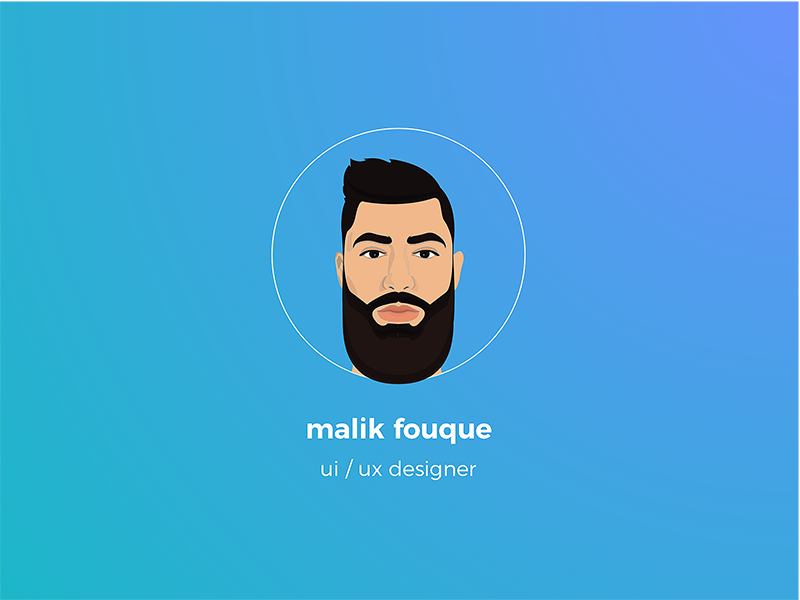 Updated branding -- #Beard&Gradient 👳🏻 by malik fouque on Dribbble