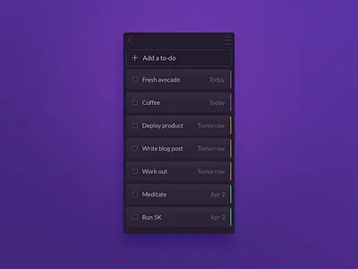 Todo List UI designs, themes, templates and downloadable graphic ...