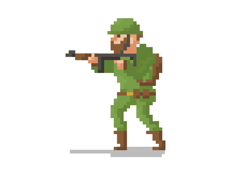 Pixel soldier by Johannes Fast on Dribbble