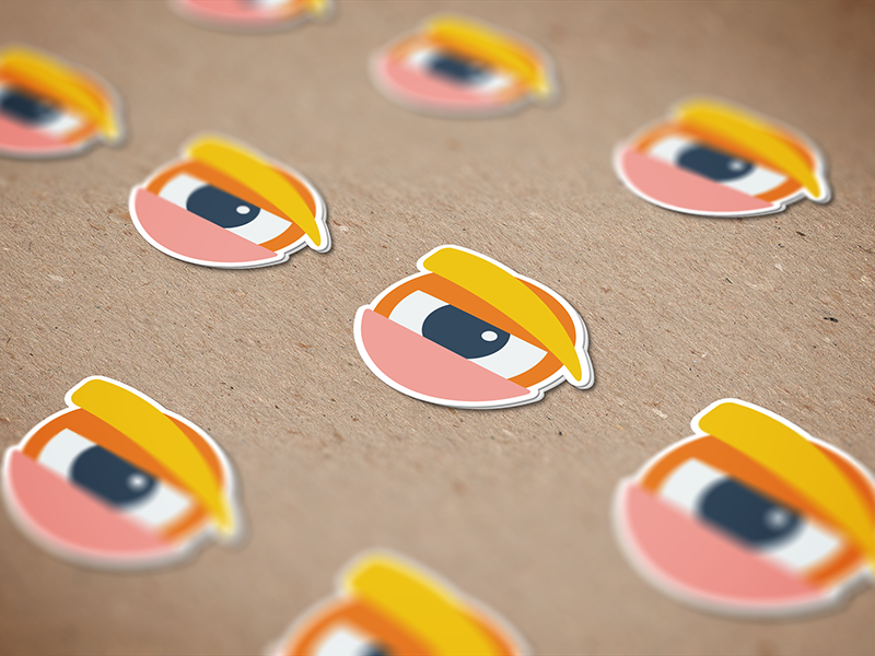 Cheeto Spray Tan Seeing Eye Sticker by DeAndre Purdie on Dribbble