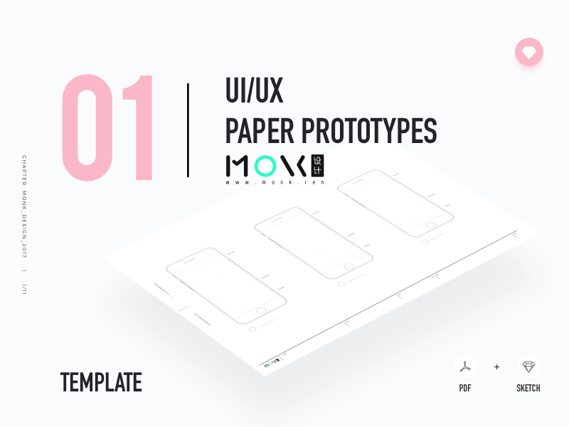 UI/UX paper prototypes temolate by monkren on Dribbble