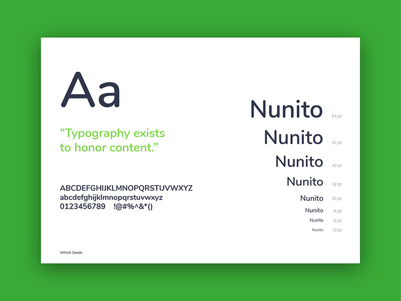Which Seeds Typography by Kultar Singh on Dribbble