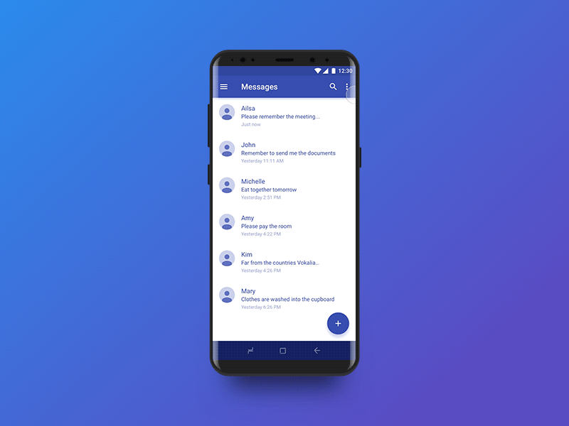 Android Chat by LiChao for UIGREAT Studio on Dribbble