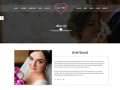 Responsive Wedding Template designs, themes, templates and downloadable ...