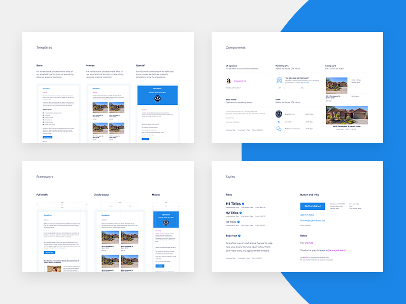 Simplifying our styleguide by Nicolas Solerieu for Opendoor Design on ...