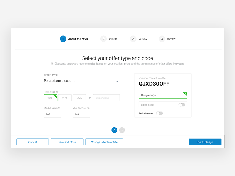 Step wizard by Arindam Sanyal on Dribbble