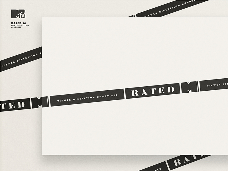 MTV - Rated M Logo by Sean Morse on Dribbble