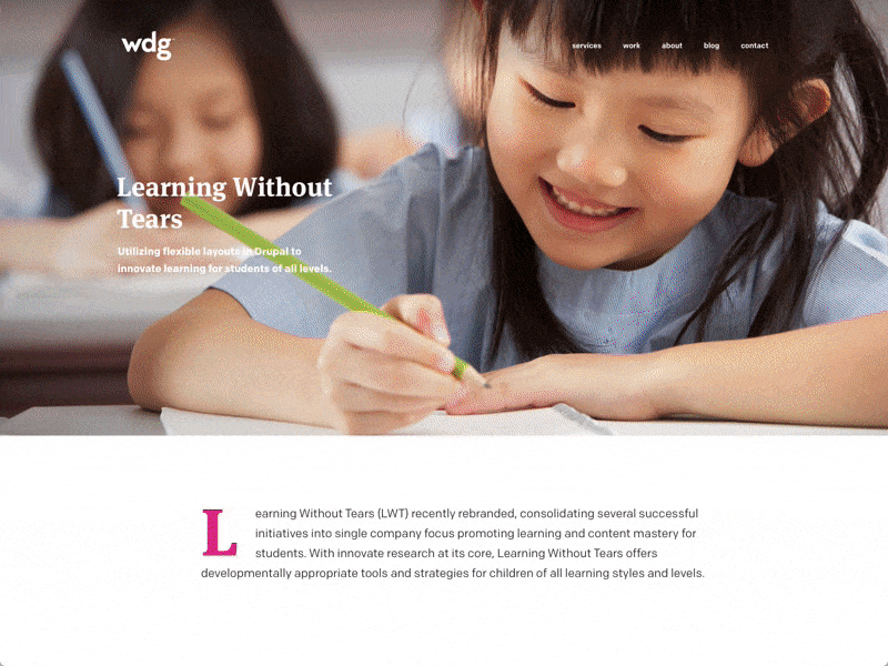 Learning Without Tears Case Study by Randall Parrish for WDG on Dribbble