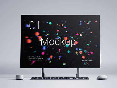 Microsoft Surface Studio Mockups by Ruslanlatypov for lstore_graphics ...