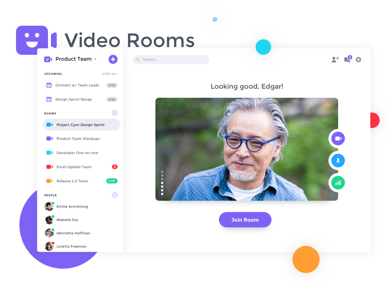 Video Rooms Concept by Benjamin Krogh for MetaLab on Dribbble