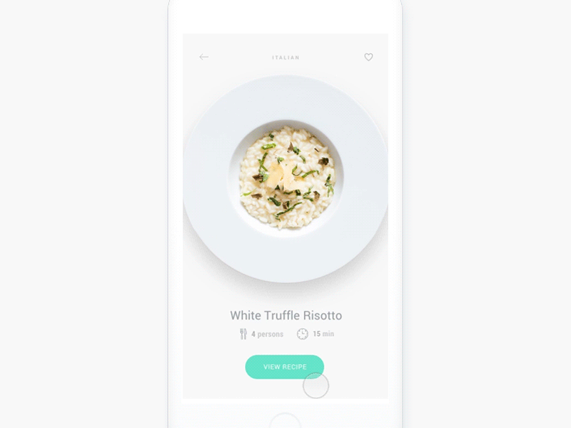 Recipe App by Pierre Boumal on Dribbble