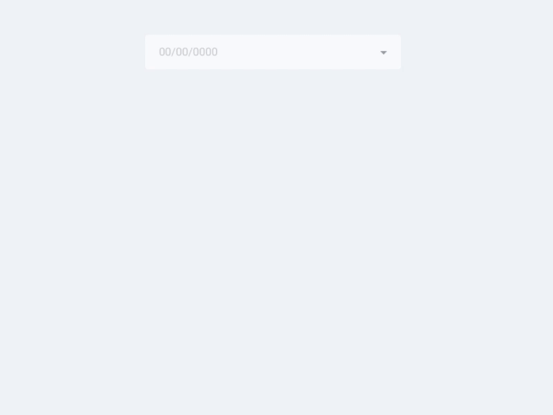 Datepicker (year selection) by Matia Gobbo on Dribbble