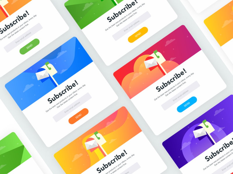 Subscribe Email Template for Website by Sourav Maity on Dribbble