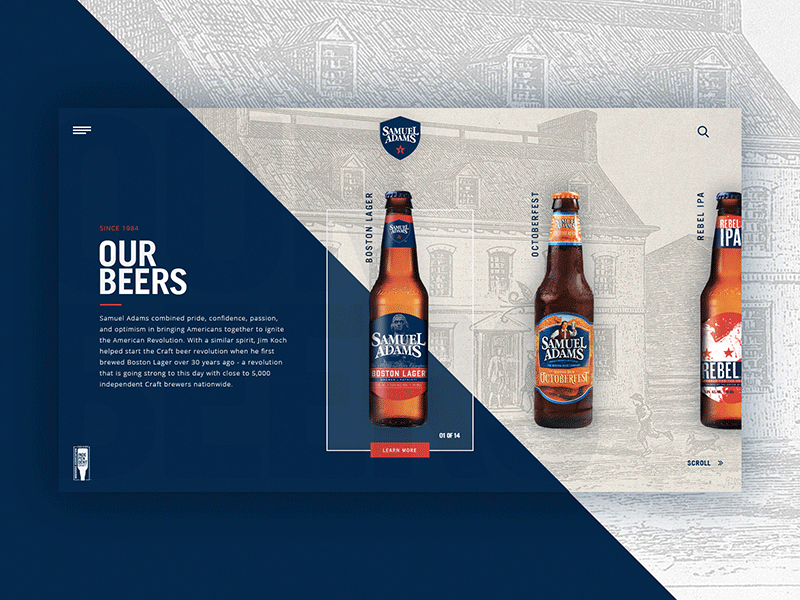 Sam Adams Interactive Concept by Cory Andres on Dribbble