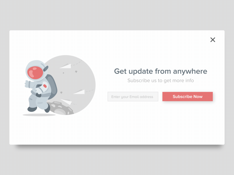 Newsletter subscription animation by Vinoth on Dribbble