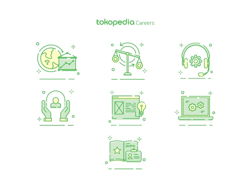 Tokopedia Careers - New Icon Set by Muhammad Raufan Yusup for Tokopedia ...