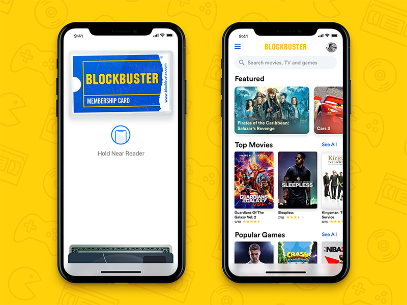 Blockbuster App by Sam on Dribbble