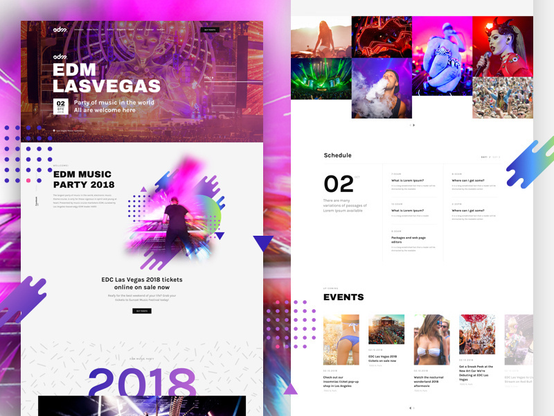 Free Download – EDM Party – Landing Page For Music Event by Beau Agency ...