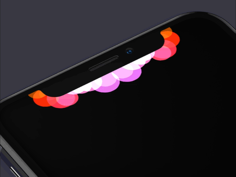iPhone X notification light(s) by Vitaly Silkin on Dribbble