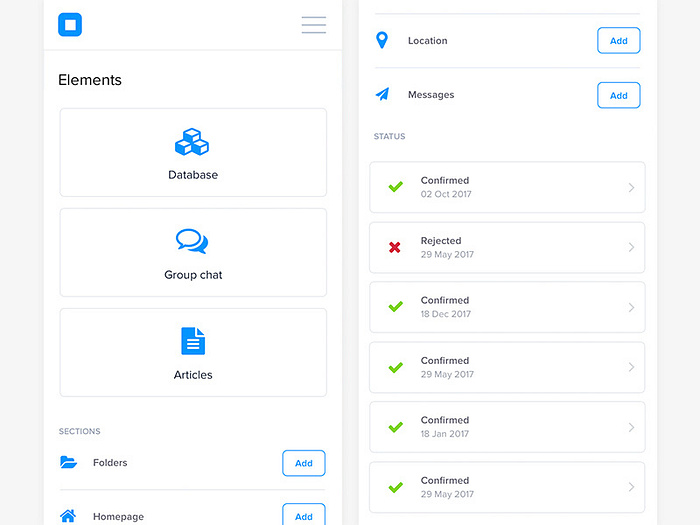 Segments UI by Pierluigi Giglio on Dribbble