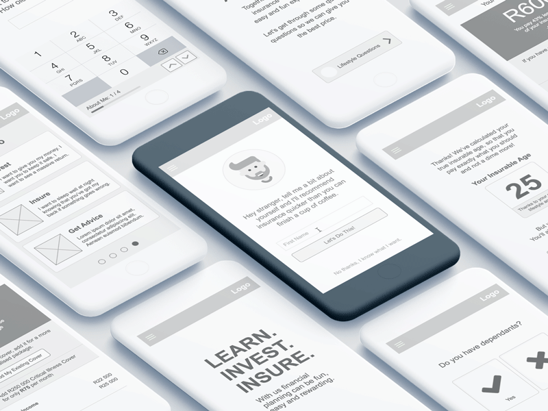 Finance App Wireframe by Amy Holley for Isoflow on Dribbble