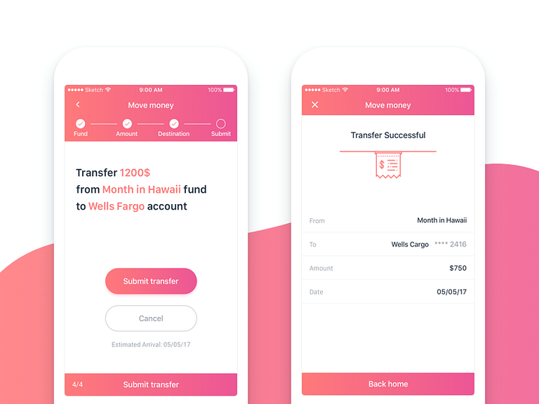 Financial Savings App by Anton Lapko on Dribbble