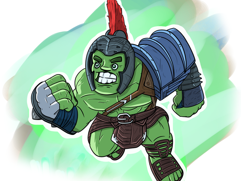 how to draw chibi hulk