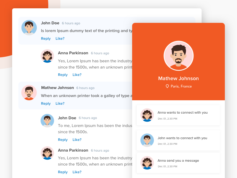 Group Chat and Profile by Vishnu Prasad V P on Dribbble