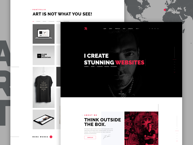 Personal Website - Redesign by André Ramalho on Dribbble