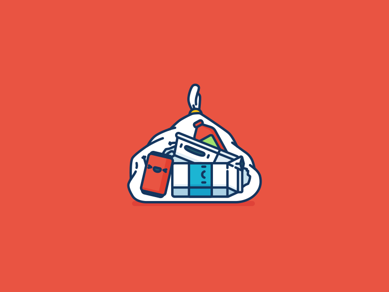 Recycle Right - Garbage by Thomas Fitzpatrick on Dribbble