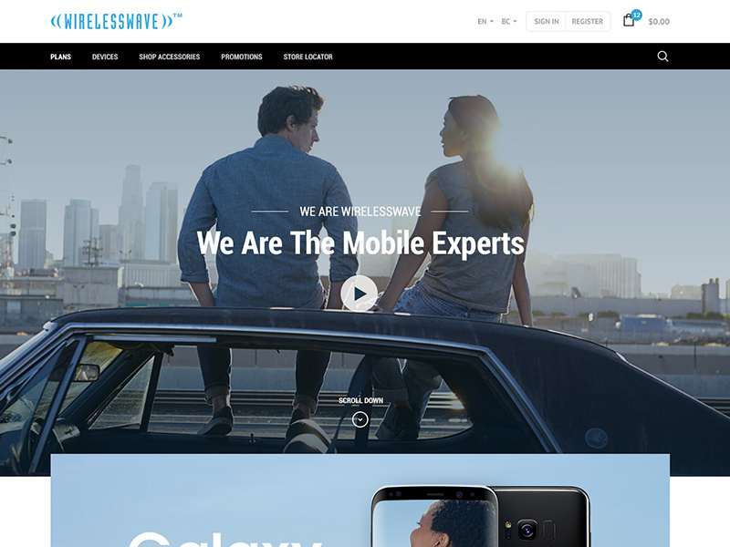 WIRELESSWAVE Website Design by Denys Ambrosevych on Dribbble
