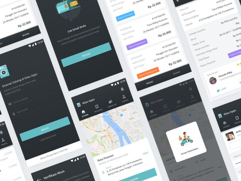 Laundry App by Panggih on Dribbble