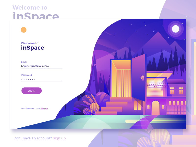 Gradient Login by Nugraha Jati Utama on Dribbble