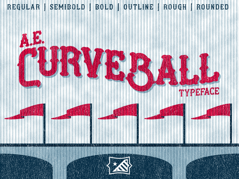 AE Curveball Typeface by Adam Eargle on Dribbble