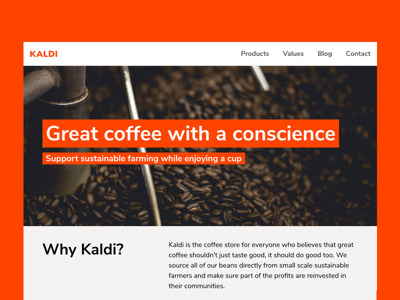 Netlify CMS template hero by Kalina Ivanova for spacefarm on Dribbble