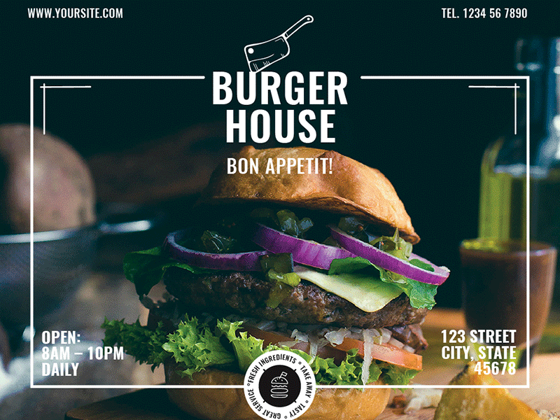 Burger House | Modern and Creative Templates Suite by Amber Graphics on ...