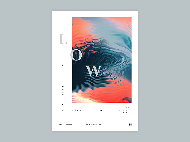 Gig poster project - LOW by Mika Mäkinen on Dribbble