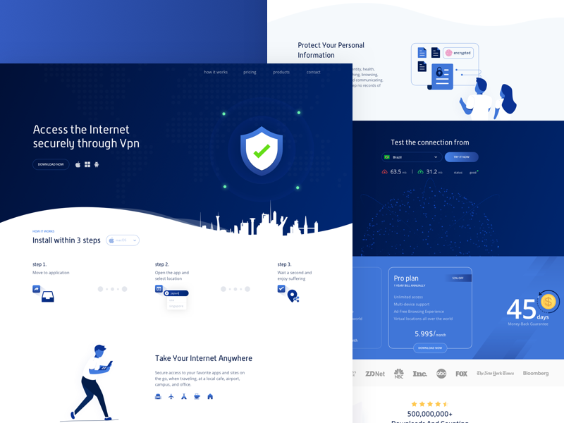 VPN Hotspot shield redesign by Mingg on Dribbble