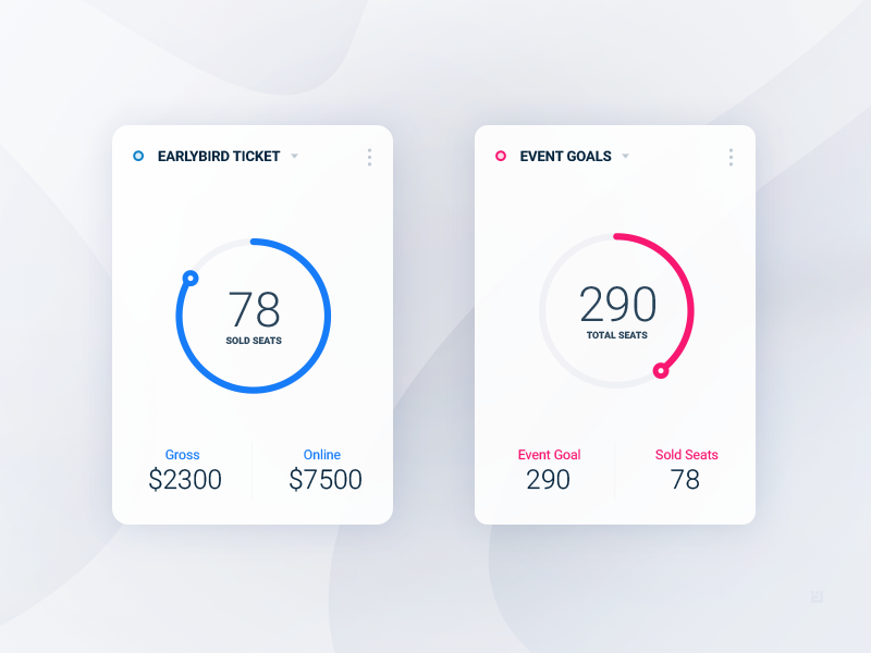 Goal tracking UI by Stanislav Hristov for Dtail Studio on Dribbble