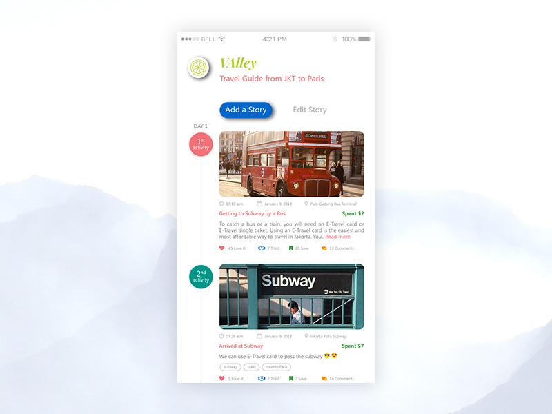 Travel Guide App UI by Dipo on Dribbble