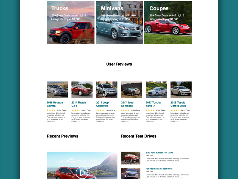 Car Website by Satpal Rainu on Dribbble
