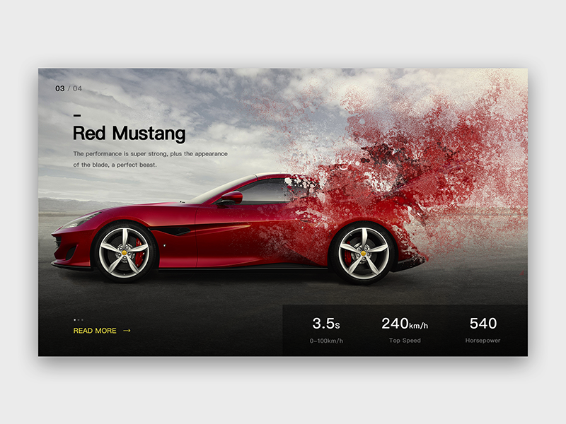 Red Mustang by Lfl on Dribbble