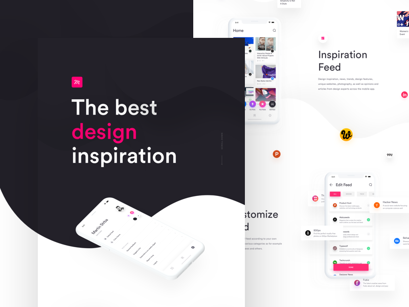 Muzli Mobile App - Behance Case Study by Martin Strba on Dribbble