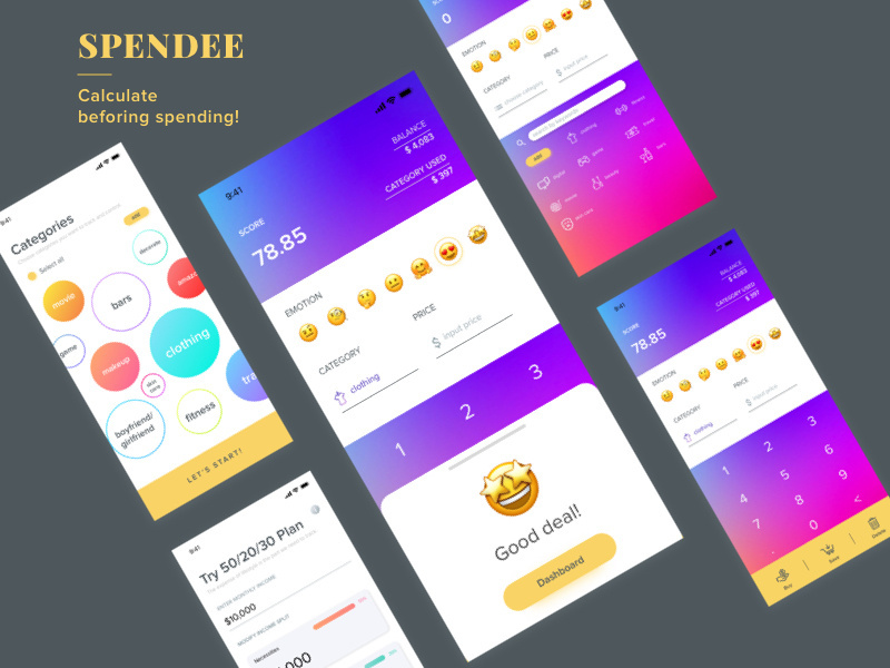 final screens by Lei Xiang on Dribbble