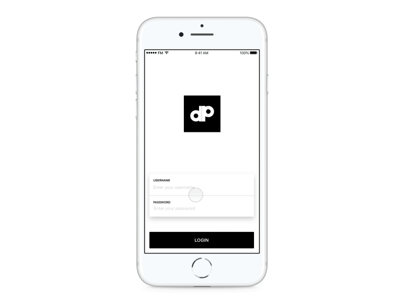 Login loading app screen by Michel Koga on Dribbble