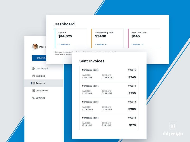 Invoicing Mini UI Kit by Ildiko Gaspar on Dribbble