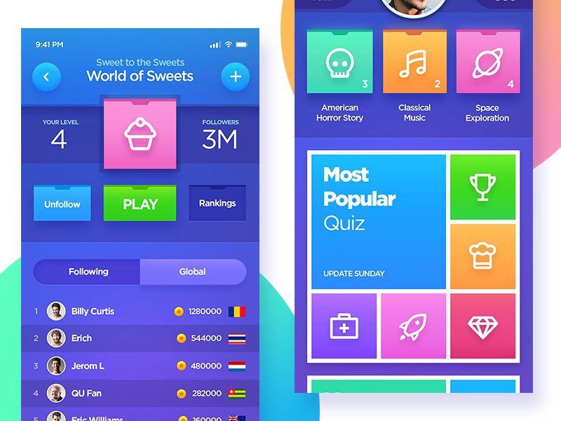 Quiz App by NestStrix Game Art Studio on Dribbble
